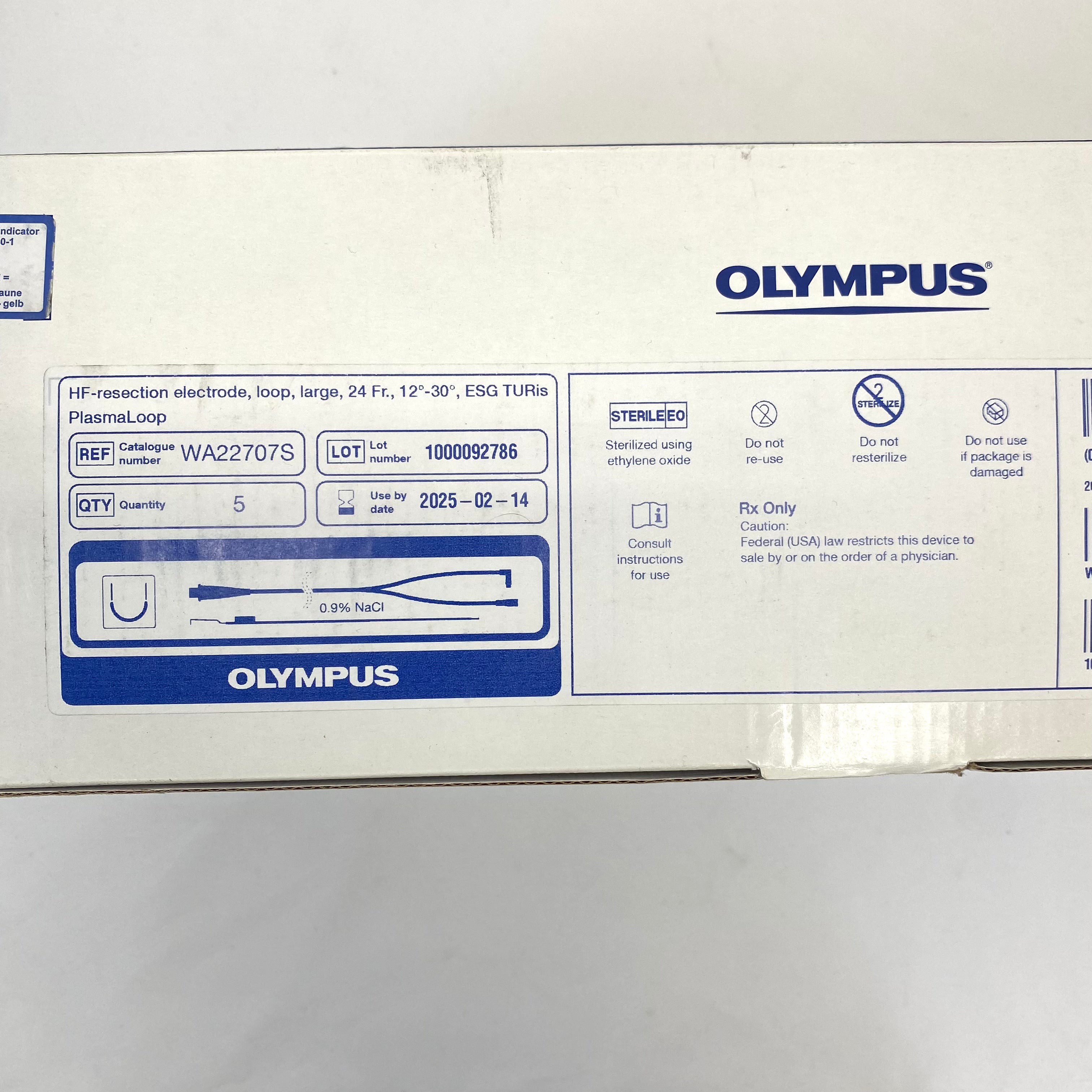 Olympus WA22707S Large Loop Bipolar Electrodes Box of 5 - New