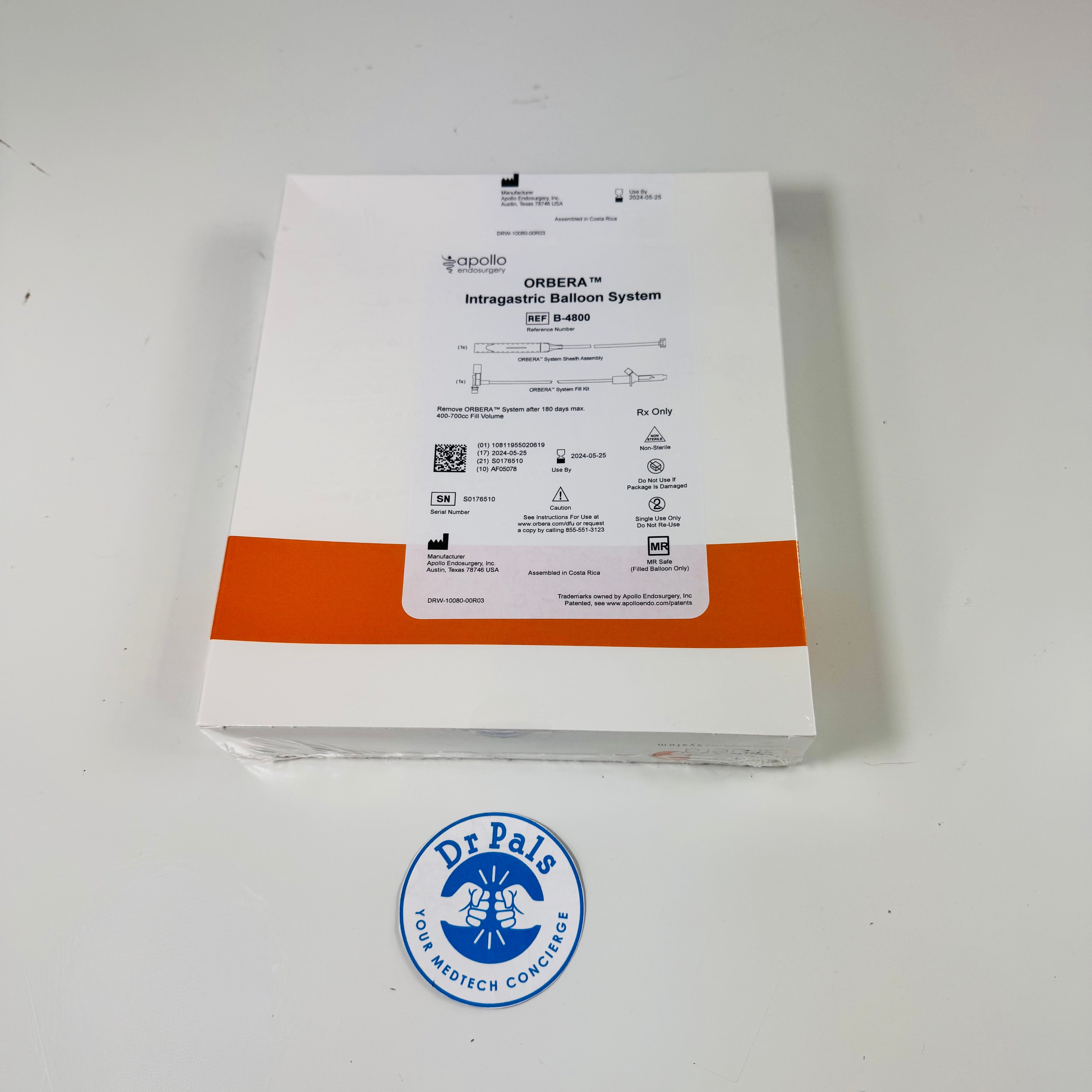 Apollo Orbera B-4800 Orbera Intragastric Balloon System OUT OF DATE