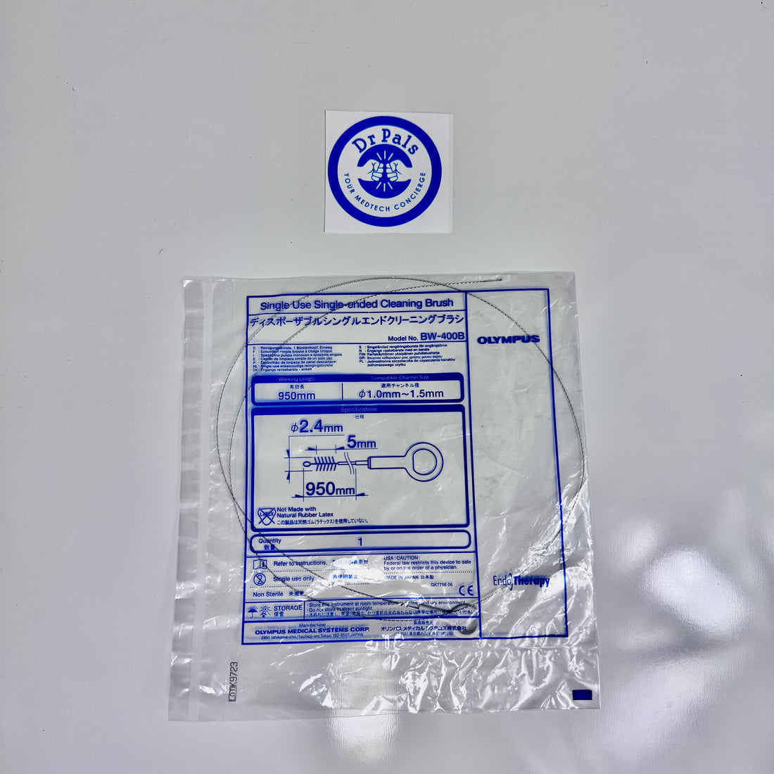 Olympus BW-400B | Single-Use Single-Ended Cleaning Brush