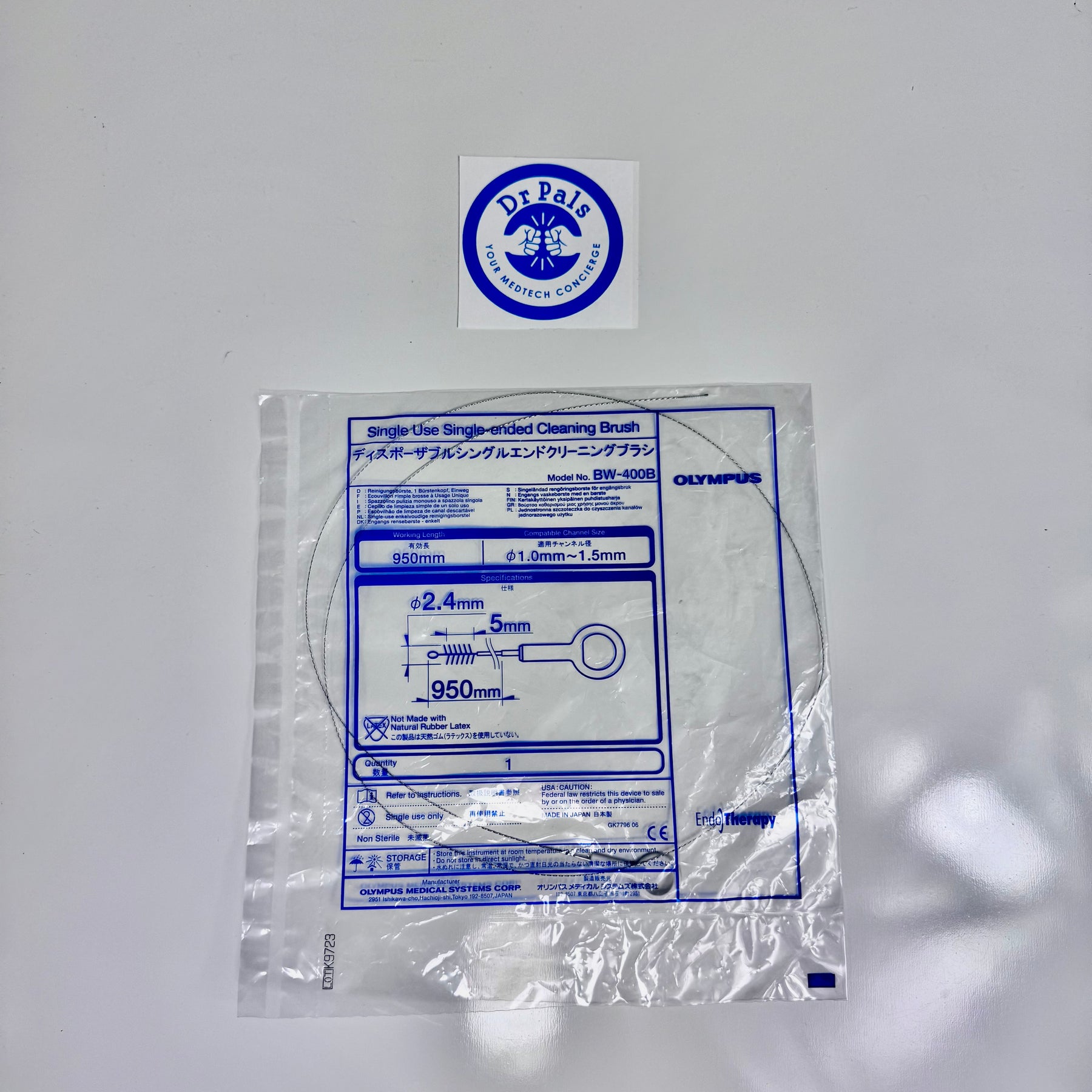 Olympus BW-400B | Single-Use Single-Ended Cleaning Brush